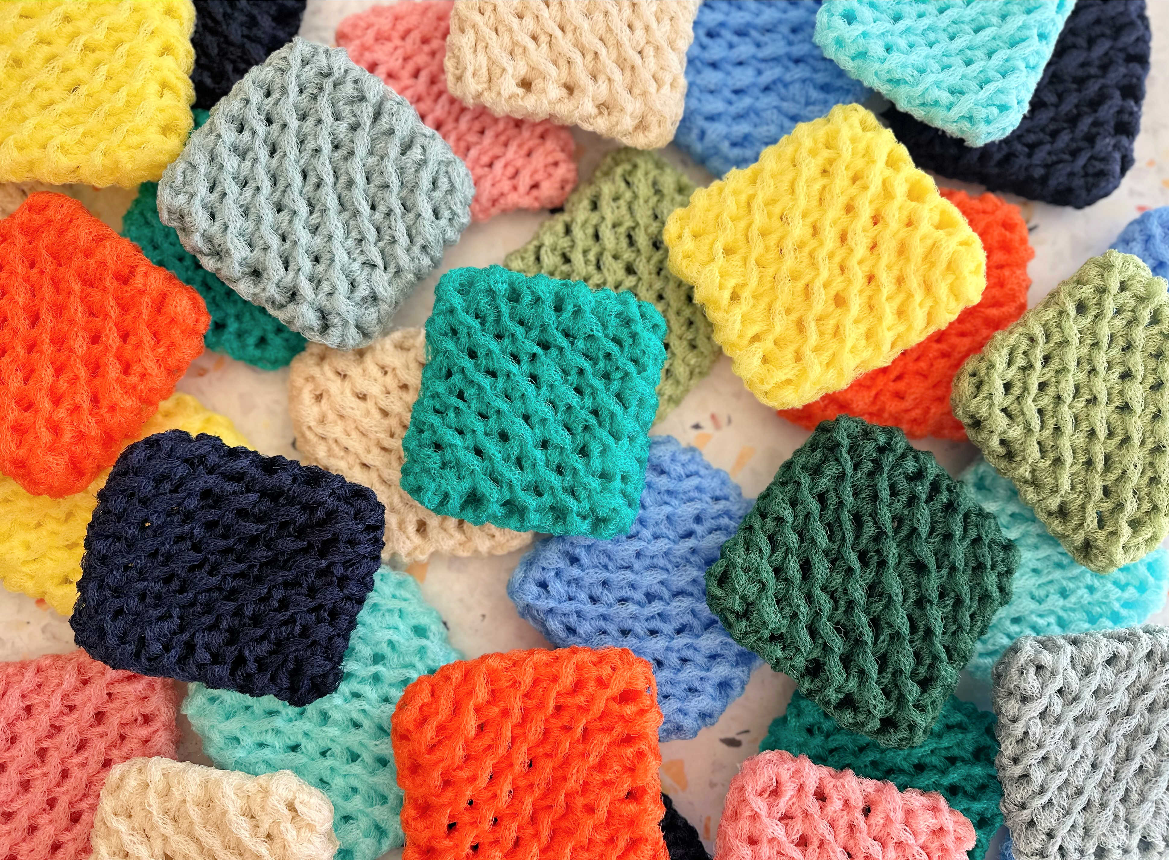 Handmade Scrubbies, Set of 4 - Reusable Dish Scrubber | Dot & Army ...