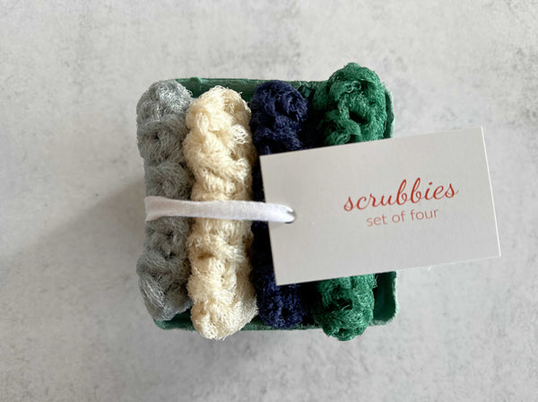 Handmade Scrubbies, Set of 4 - Reusable Dish Scrubber | Dot & Army ...